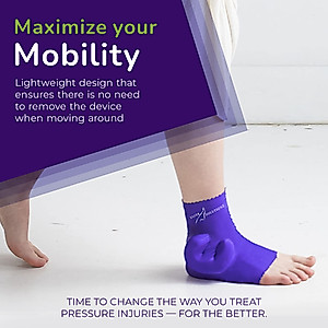 Ulcer Solutions Ankle Keeper, Ankle Protector for Pressure Sores, Lightweight, Stretchable Ankle Pillow, Enhanced Ankle Pads for Better Comfort and Mobility (Medium: 7.5-9.0” (19.0-23cm))