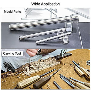uxcell Round Steel Rod, 1.5mm HSS Lathe Bar Stock Tool 100mm Long, for Shaft Gear Drill Lathes Boring Machine Turning Miniature Axle, Cylindrical Pin DIY Craft Tool, 10pcs
