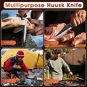 Huusk Boning Knife for Meat Cutting Bundle Boning Knife for Meat Cutting
