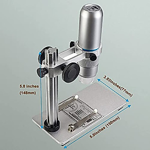 SVBONY SM401 Wireless Digital Microscope, Handheld USB HD Inspection Camera, 50x-1000x Digital Microscopes with Adjustable Stand Holder, Compatible with iPhone, iPad, Android, Mac, Windows Computer