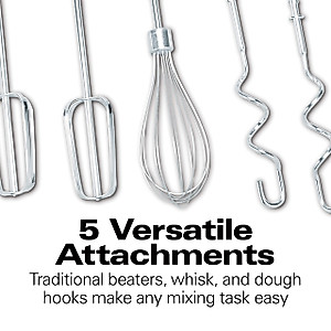 Hamilton Beach Classic Hand and Stand Mixer Discontinued, Black and Stainless