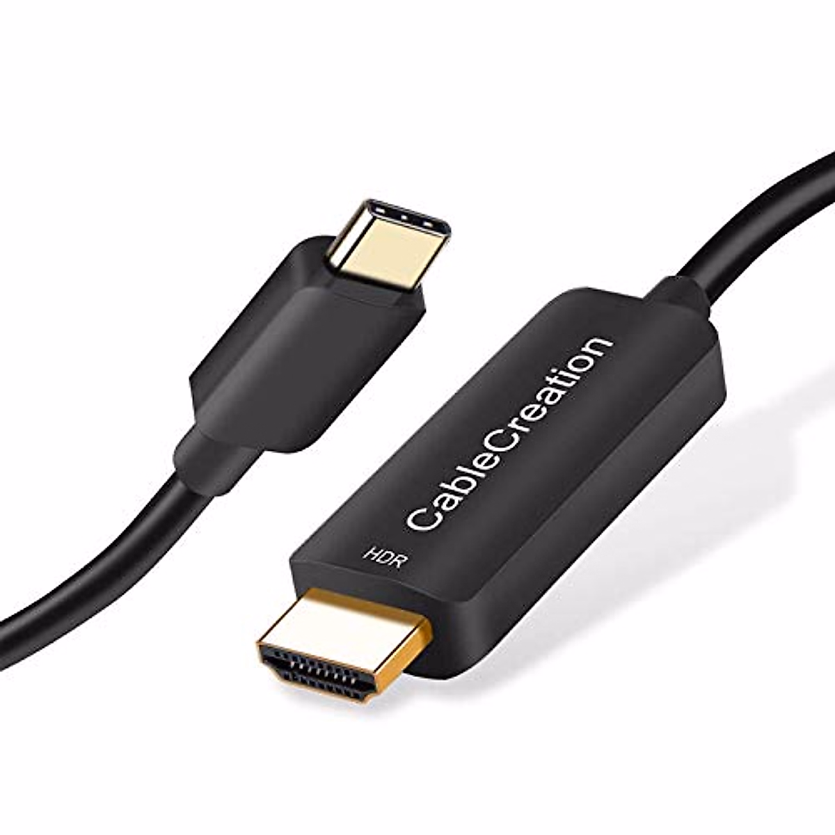 CableCreation USB C to HDMI Cable 4K@60Hz HDR, 6FT USB C to HDMI Cord, Compatible with MacBook Pro 2020, iPad Pro 2020, Surface Book 2, S20, S10 to TV, Projector, Monitor, Black