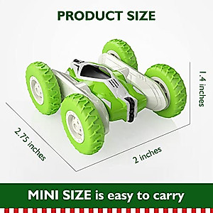 Tecnock Remote Control Car RC Cars for Kids,4WD 2.4Ghz Remote Control Toys,Double Sided Flips 360°Rotating RC Stunt Car, Toy for 5 6 7 8 Year Old Boys Girls