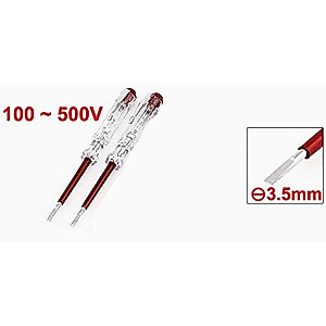 BULUSHI Insulated Screwdriver Set Professional Screwdriver, Slotted Screwdriver Voltage Tester 100~500V AC Pen Electroprobe 4PCS