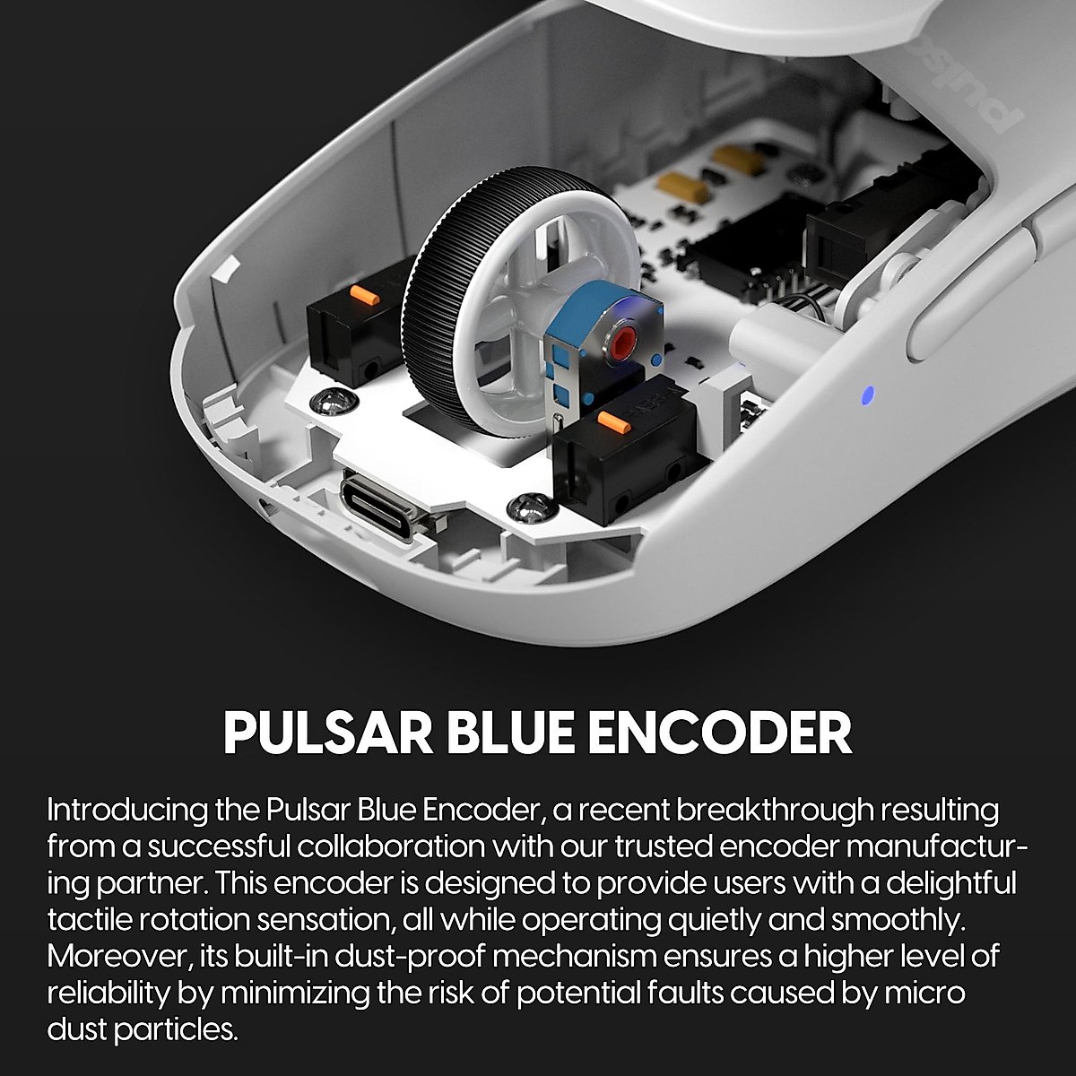 Pulsar Gaming Gears X2H Wireless Gaming Mouse, Ultra Lightweight 1.90 oz (54 g), Symmetrical, Optical Switch, 2.4 Ghz 1 ms, 26000 DPI, PAW3395 Sensor (Medium, Wireless, White)