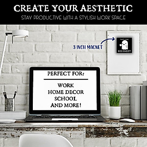 Ghost That’s Some Boo Sheet Thumbs Down Magnet Funny Gothic Décor for Kitchen, Office, Spooky Ghost of Disapproval Cute Apartment Must-Haves Goth Gifts for Women & Men