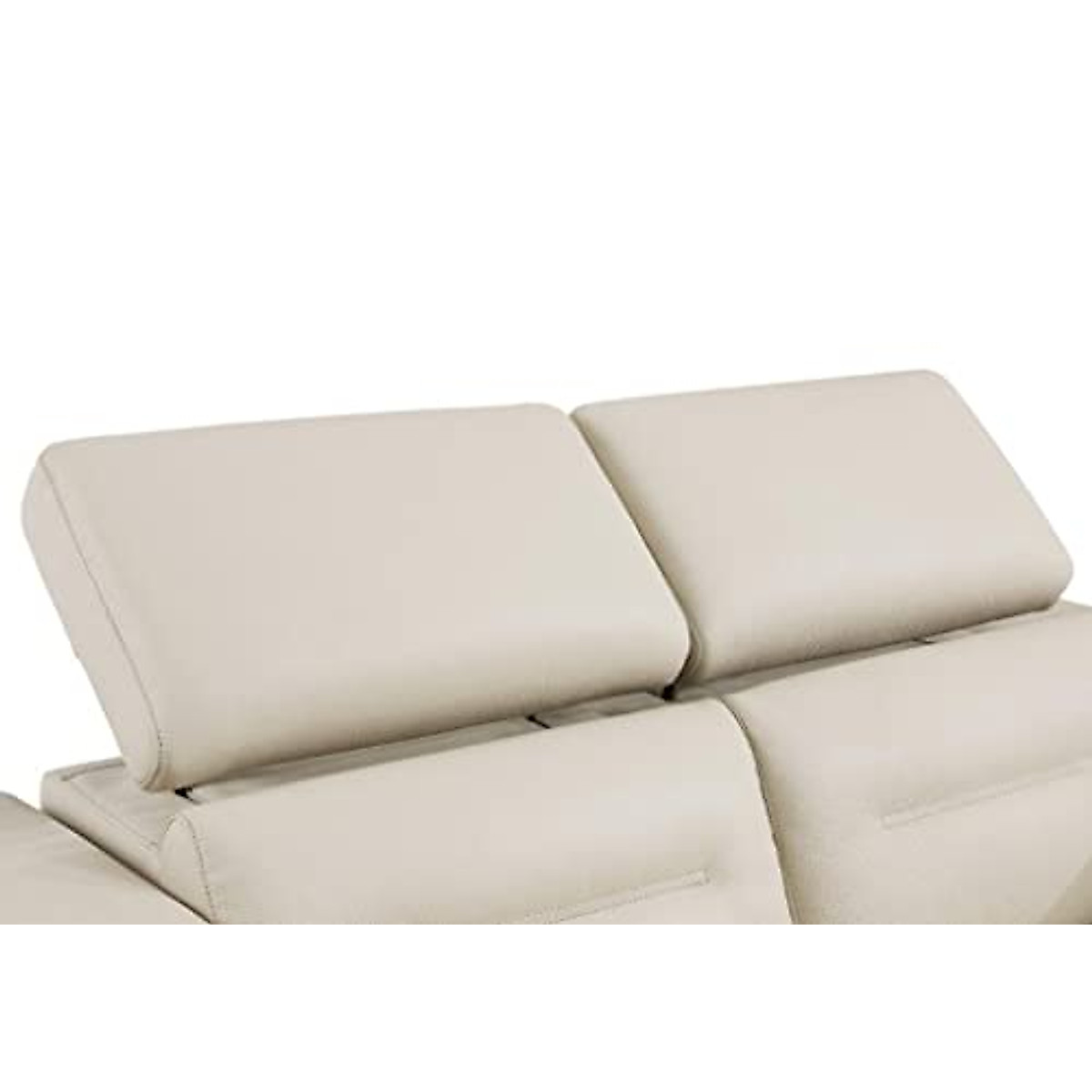 Blackjack Furniture Ferrara Power Reclining Sofa Loveseat with USB Ports to Charge Devices, Adjustable Multi-Position Headrests, Wall Hugger Design, 64.3" W, Beige