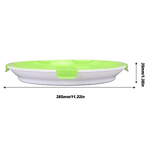 Food Preservation Tray, Stacking Food Storage Trays, Food Plastic Preservation Tray, Round Reusable Food Preserving Tray, Food Storage Containers for Food Preservation(Green)