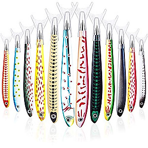 Outus Fish Pen Ballpoint Pens Cute Fish Pen for Fish Pen Decoration Party, Christmas Halloween Near Year Gift (12 Pieces)