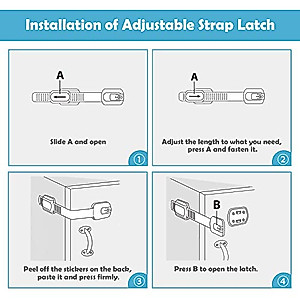 Baby Proofing Kit 18 Pcs - Baby Home Safety All-in-one Solution with Hidden Cabinet Locks, Adjustable Strap Latches, Corner Guards and Finger Pinch Guards