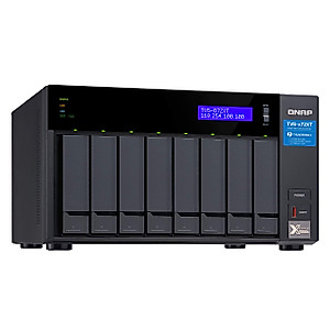 QNAP TVS-872XT-i7-16G-US Ultra-High Speed 8 Bay Thunderbolt™ 3 NAS. Intel® Core™ i7 6-Core Procssor, 16GB RAM