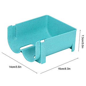 LIZEALUCKY Standing Stackable Beer can Holder Canned Beverage Storage Rack Refrigerator Beverage Organizer(Blue)