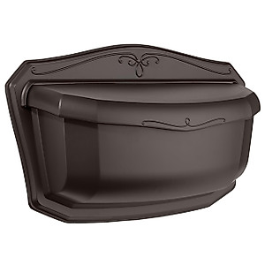 ARCHITECTURAL MAILBOXES 2541RZ-10 Villa Wall Mount Mailbox, Large, Rubbed Bronze