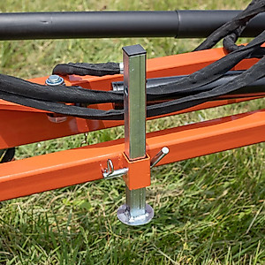 Titan Attachments 3 Point 65" Offset Flail Ditch Bank Mower for Cat 1 Tractors, 30-50HP, Hydraulic Offset and Tilt