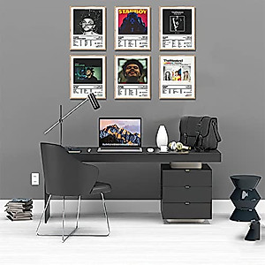 Weeknd Poster After Hours Poster Starboy Music Album Poster The Cover Signed Limited Poster Canvas Wall Art Room Aesthetics for Girl and Boy Teens Dorm Decor 8x10 inch Unframed
