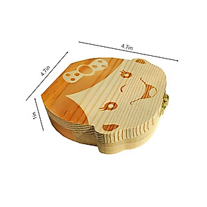 Baby Tooth Keepsake Box,Tooth Fairy Box,Wooden Tooth Box ,Baby Keepsake Storage Box,Tooth Saver,Tooth Holder for Kids Teeth,Tooth Boxes for Lost Teeth for Kids,Newborn Baby Birthday and Shower Gift