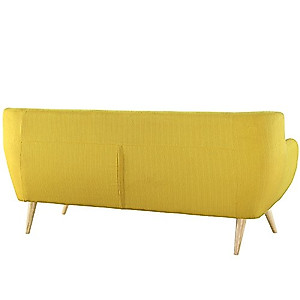 Modway Remark Mid-Century Modern Sofa With Upholstered Fabric In Sunny