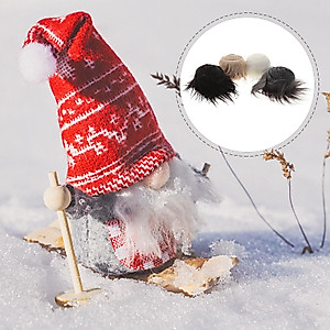 HOODANCOS 4pcs Artificial Fur Fabric 59.06"L x 1.97"W Shaggy Fur Patches Squar Faux Fur Strip for DIY Craft Clothing Hat Sewing Costume