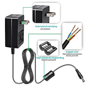Gonine 12V 3A Power Supply Cord UL Certificate, 100V - 240V AC to DC 12 Volts 3A 2A Power Adapter for 12Vdc Wireless Router, Neck Shoulder Massager, LED Strip Lights, CCTV Cameras, Hard Drivers.