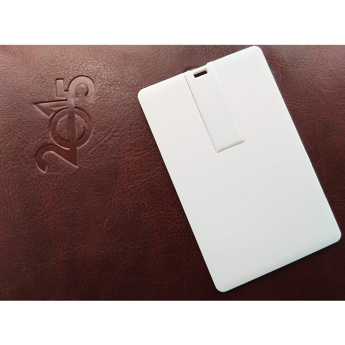 Credit Card USB Flash Drive Blank DIY Memory Stick Wholesale Bulk Pack 5 (64GB, White)