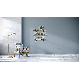 Cocoyard 3 Tier Wall Shelf – Industrial Wall Mounted Rustic Wood Shelf for Living Room, Kitchen Bar Shelving – Wall Display – Retro Storage Rack for Organization and Farmhouse Décor (31.5inch)