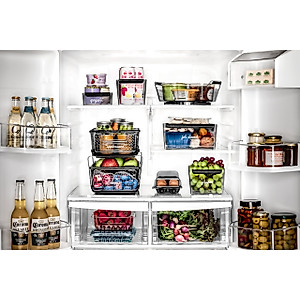 madesmart Egg Holder Fridge Organizer, One Size, Carbon