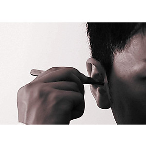 Seki Japan Ear Hair Trimmer Clipper Cutter Tweezers Shape with Spring Safe Design for Hair Removal, Japanese Stainless Steel