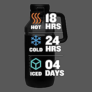 Stanley Go Growler, 64oz Stainless Steel Vacuum Insulated Beer Growler, Rugged Growler with Stainless Steel Interior, 24 Hours Cold and 4 Days Ice Retention