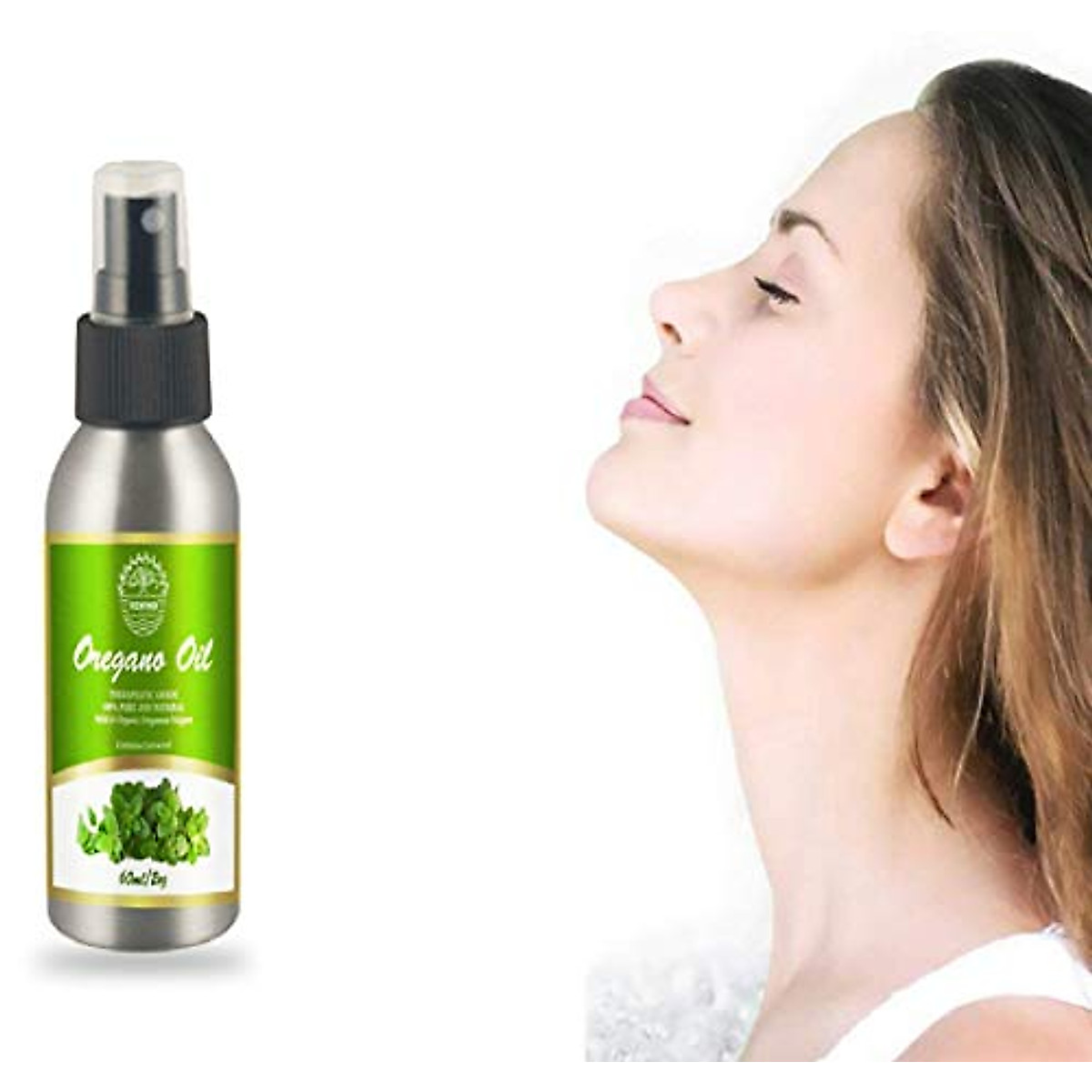 Essential Oil of Oregano - New Atomizer 2Oz Large 100% Pure Undiluted, Non GMO, Oregano Oil - Best Carvacrol