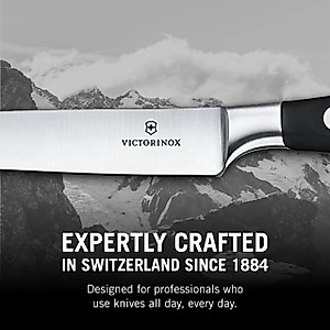 Victorinox Grand Maitre Forged Paring Knife - Kitchen Knife for Slicing Fruits & Vegetables - Ergonomic Cooking Knife - Premium Stainless Steel Cutting Knife for Kitchen Accessories - 4"