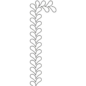 Quilting Stencils for Machine and Hand Quilting - 2 Quilting Stencils for Block, Border Patterns - Feather Block, Chaparral Border Plastic Quilt Stencil Set with Guide