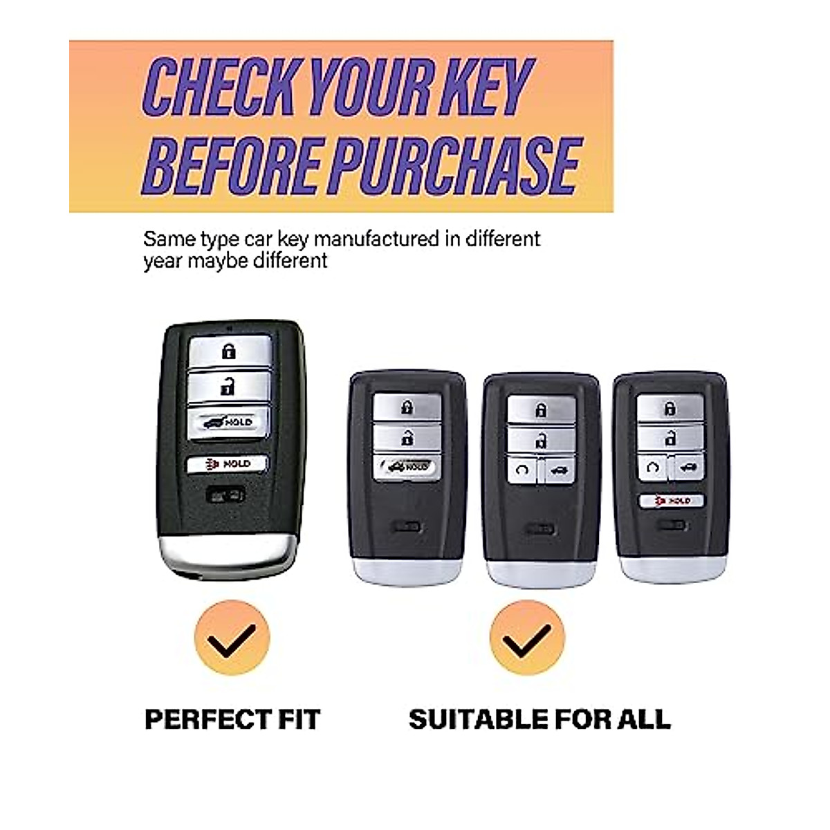 ESEWALAS Bling Car Key Fob Case,Car Key Fob Cover Key Case Shell,Car Remote Smart Key Protector Holder,TPU Key Case with Keychain Lanyard,Keyless Remote Key Fob Shell (for Acura a)