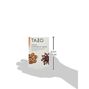 Tazo Herbal Spiced Tea Bundle: 1 Organic Baked Cinnamon Apple, 1 Sweet Cinnamon Spice (2 Items)