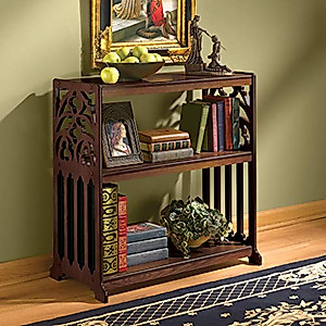 Design Toscano St. Thomas Aquinas Gothic Wooden Bookshelf