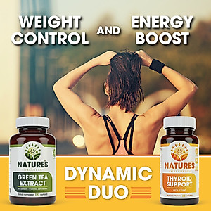 Thyroid Support Complex With Iodine For Energy Levels, Weight Loss, Metabolism, Fatigue & Brain Function - Natural Health Supplement Formula: L-Tyrosine, Selenium, Kelp, Bladderwrack, Ashwagandha, etc