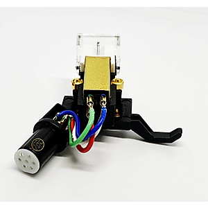 DENON Gold Plated Cartridge Headshell with Moving Magnet Cartridge, Stylus for DP-30L, DP-35F, DP-37F, DP-45F, DP-47F, DP-51F, DP-52F, DP-23F