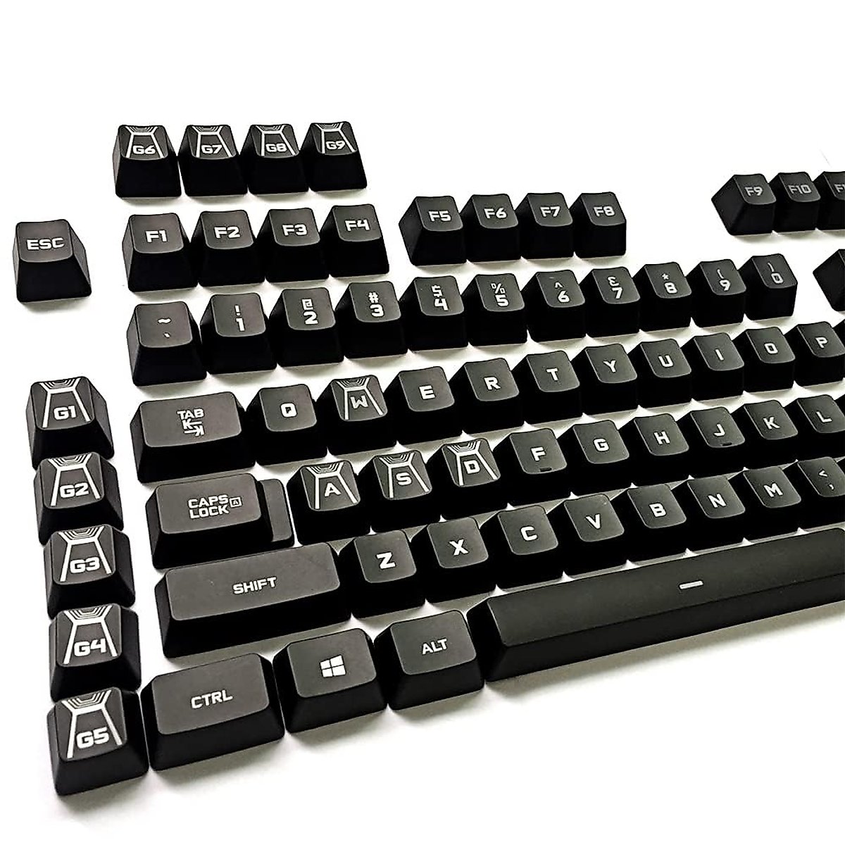 A Full Set 113 Keys keycaps Replacement for Logit G910 Orion Spark RGB Mechanical Gaming Keyboard