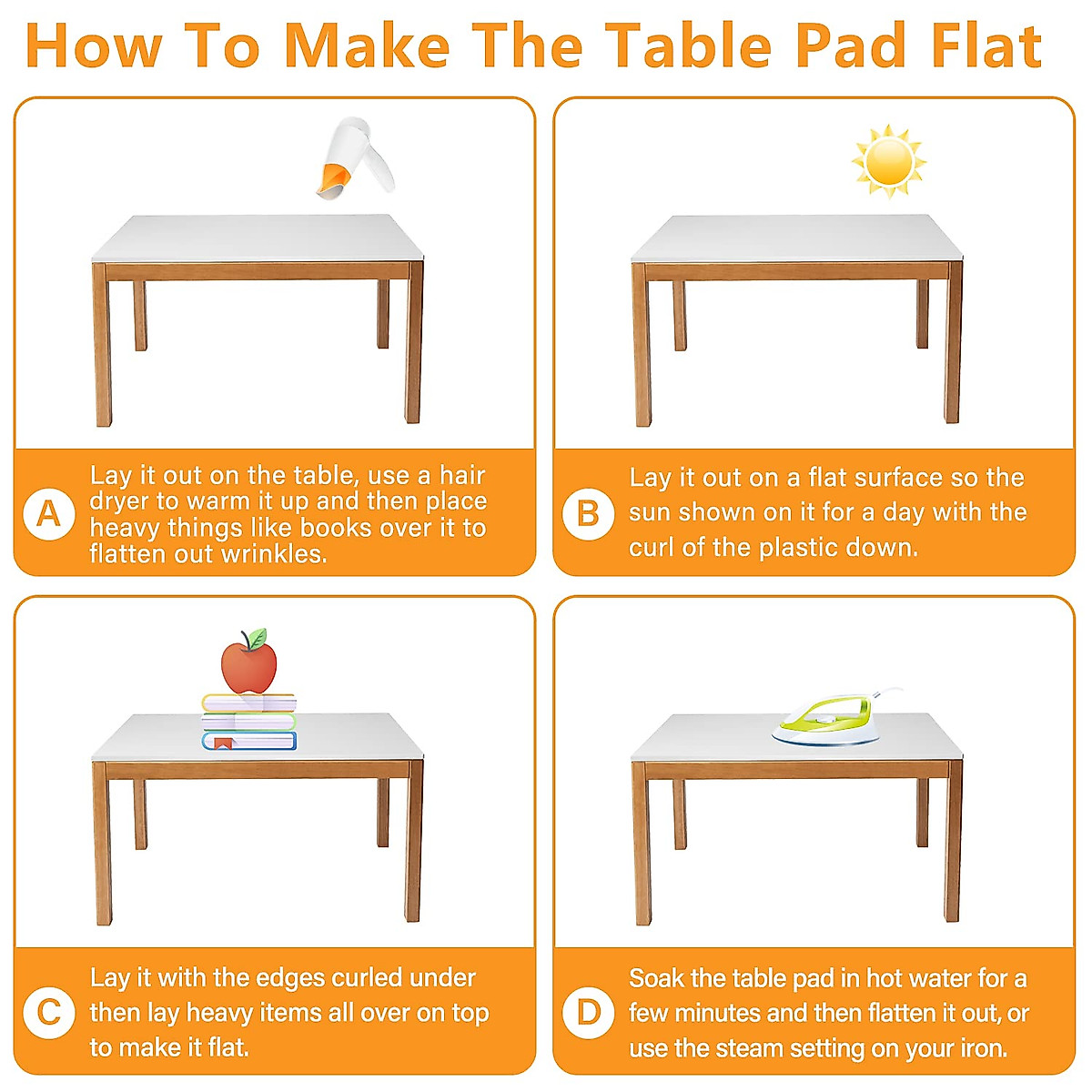 VeeCano 54 Inch Round Clear PVC Table Protector Kitchen Countertop Cover Protector Waterproof Table Cover Rectangle Plastic Tablecloth Vinyl Non Slip Oblong for Circle Coffee Dining Table 1.5mm Thick