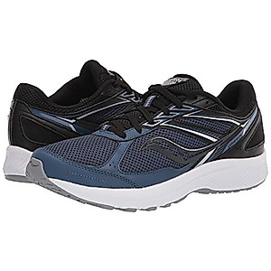 Saucony Men's Core Cohesion 14 Road Running Shoe, Blue/Black, 8