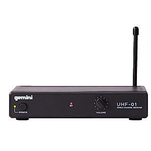 Gemini UHF-01M F1 Handheld Wireless Microphone System - Channel 1 - Professional Karaoke, DJ, and Podcast Mic