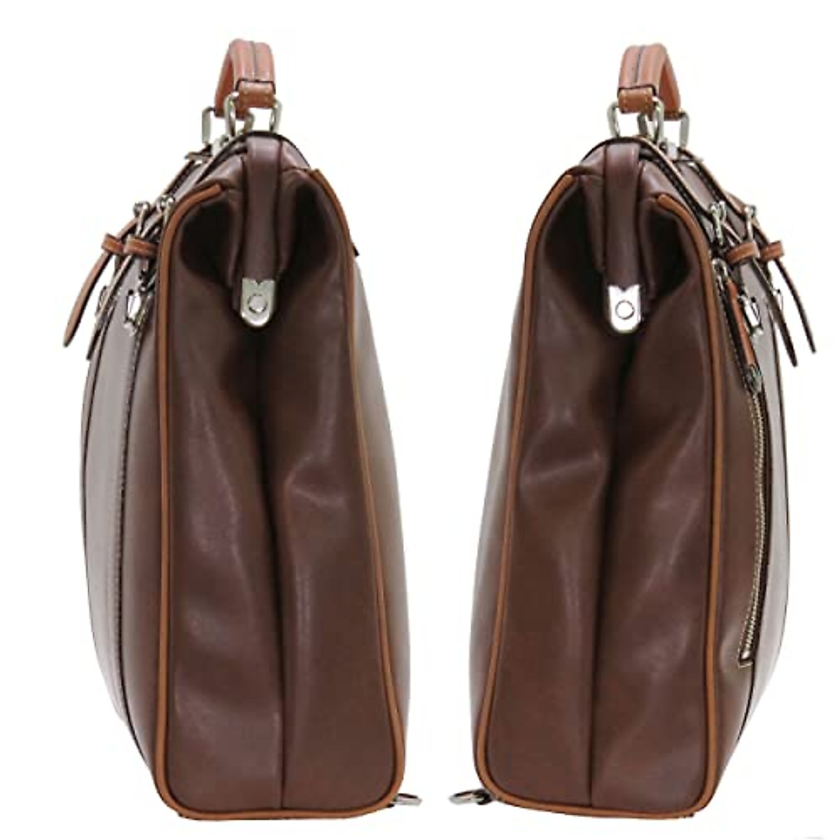 Kiwada Patrick Vertical Dulles Backpack, Business Bag, With Folding Bag, Men's, Red Brown