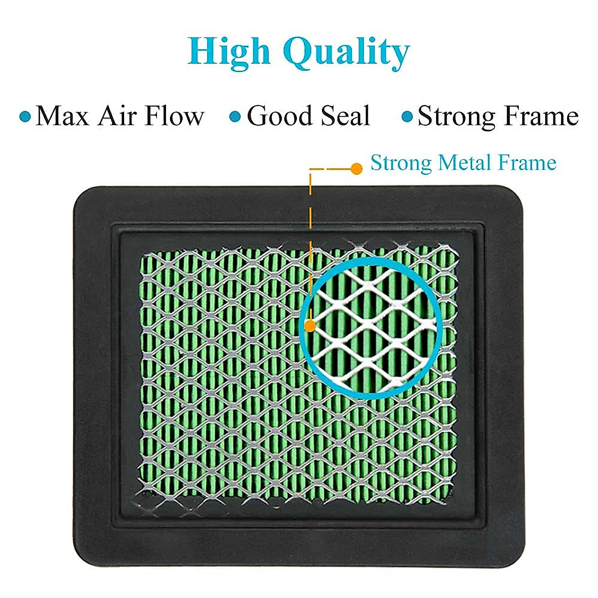 HOODELL 2 Pack GCV160 Air Filter, Durable GC160 Air Cleaner with Fuel Filter, Professional 17211-ZL8-023 Air Filter for Honda GCV190 GC190 GCV135 GC135 GX100 Engine Lawn Mower