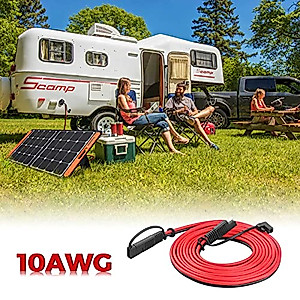 PAEKQ 10AWG SAE to SAE Extension Cable 10FT Solar Cable Quick Disconnect Wire Harness SAE Connector Extention Cable for Automotive RV Battery Motorcycle Cars Tractor (10Feet)