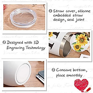 Zopeal Funny Personalized Coffee Mug Cup with Initials, Monogrammed Gift for Women Mom Teacher Birthday Christmas Wedding, 12 oz Stainless Steel Wine Tumbler with Brush Straw Gift Box(H)