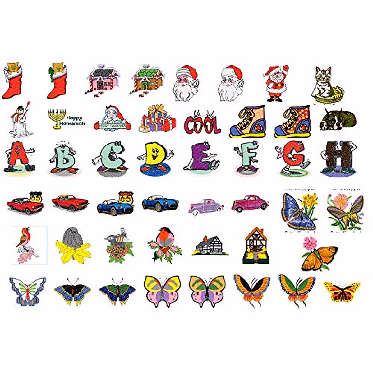 425,000 Embroidery Machine Patterns Designs Collection in PES Format