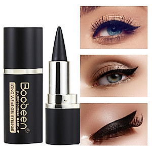 Boobeen Eyeliner Pencil - Black Eyeliner Pen Gel - Quick Drying Formula Eye Liner - Waterproof Smudge-proof All Day Eyeliner Makeup - Long Lasting Create Statement Eye Look
