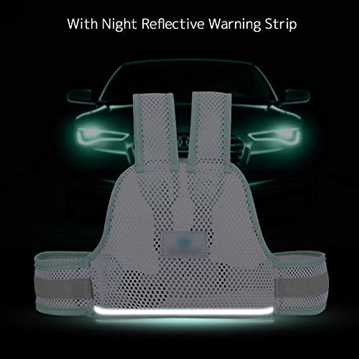 MOCOHANA Childrens Motorcycle Safety Harness Breathable Mesh Adjustable Kids Safety Seat Strap Carrier for Bike Riding Reflective, Green