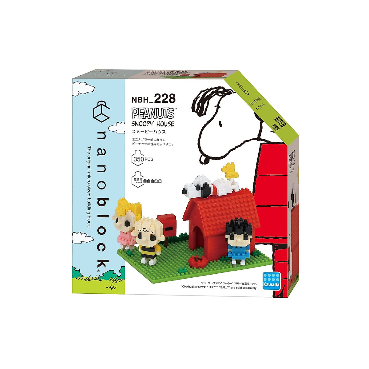 nanoblock - Peanuts - Snoopy House, Character Collection Series Building Kit