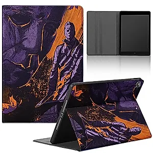 Cool Tablet Case for iPad Pro 12.9 Case, Horror Movie Pattern Aesthetics Print,Halloween Design Cases for Women Men, PU Leather Folio Xmas Back Cover Funda for iPad Pro 12.9 Inch (2021/2020/2018)