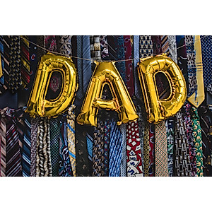 [52 PCS] 16" Foil Gold Letter Balloons 2 Sets of A-Z, Mylar Aluminum Hanging Alphabet for Graduation New Year eve Birthday Party Decorations